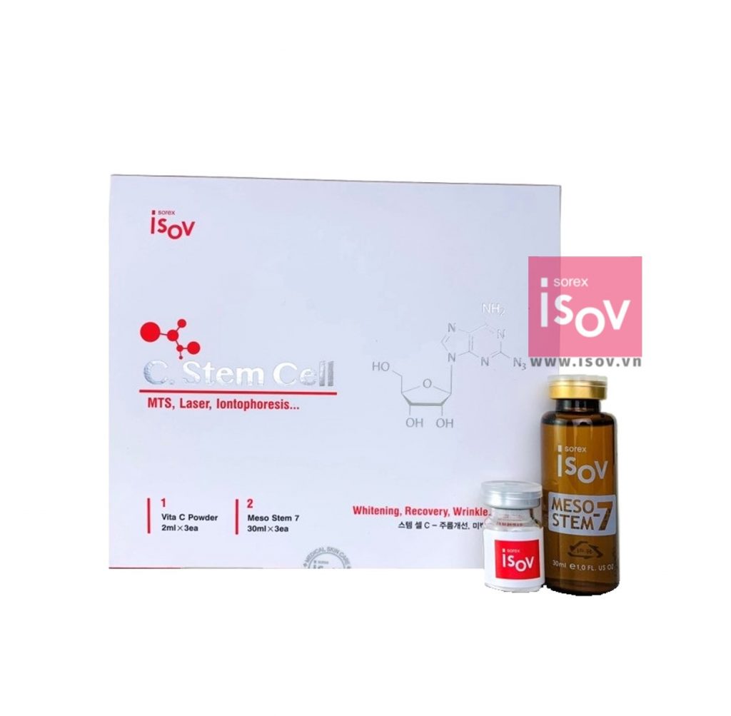 Tế bào gốc C Stem Cell Isov tái tạo làn da mới (hộp 10 lọ) - ISOV Sorex ...